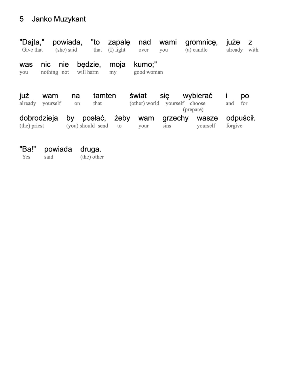 Learn to Read Polish with Short Stories including mp3s – HypLern